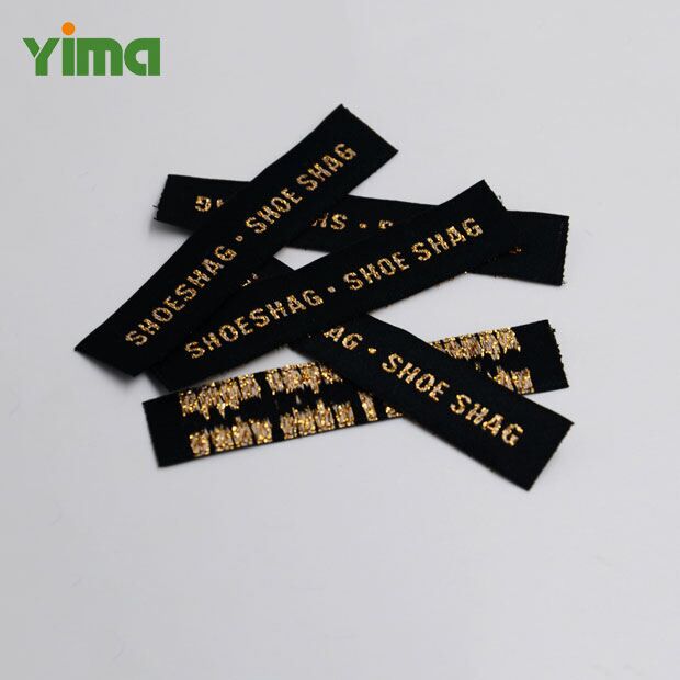 Metallic woven label - YIMA-hang tag manufacturer